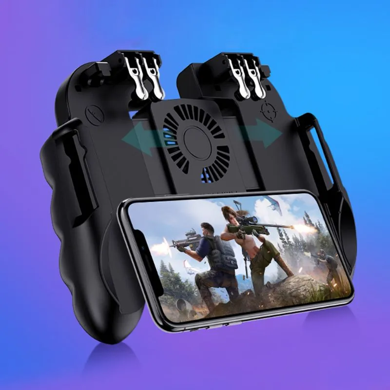 H9 Game Controller Six-Finger Joystick Game Pad Handle Trigger for PUBG ...
