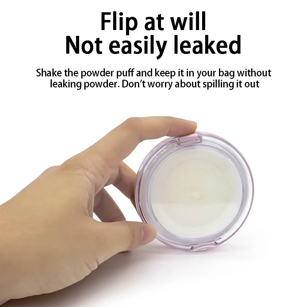 DHgate.com:Round Metal Powder Box with Mirror - Portable Loose Powder ...