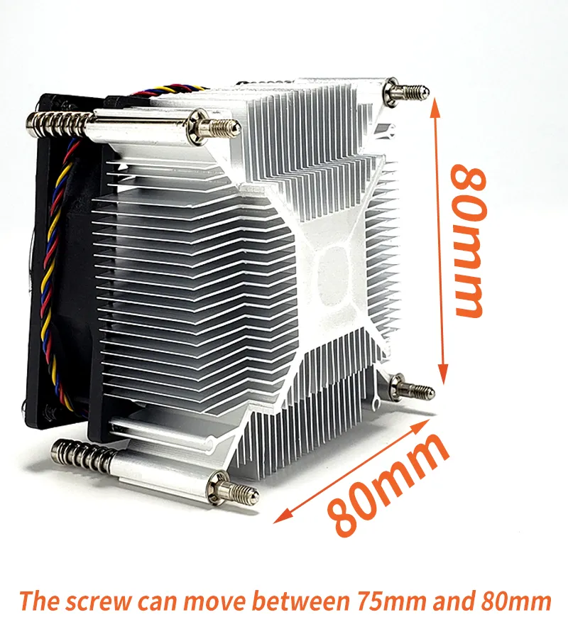 CPU cooling fan with 4-pin PWM radiator for LGA2011 X79 X99 X299 2066 ...
