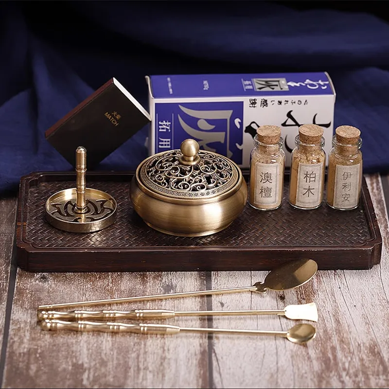 Professional Home Incense Tools Kit: Incense Mold Tools, Ceramic Flower ...