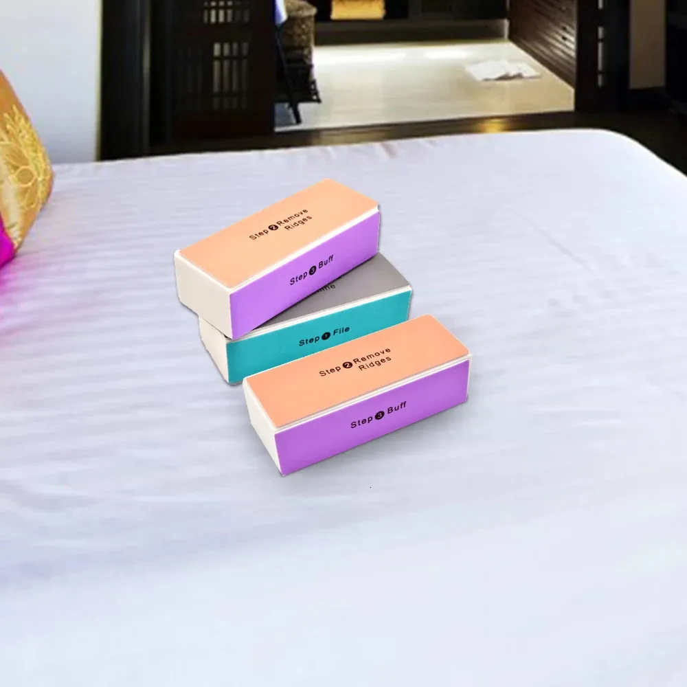 Four Sides Reusable Acrylic Nail Buffer UV Gel Polishing Block Nail Art ...