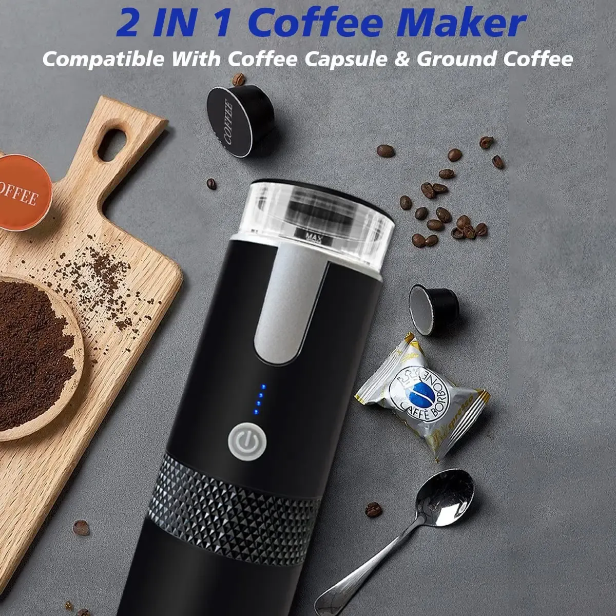 Electric Coffee Mixer & Portable Coffee Brewer - 170ML Single-Serve ...
