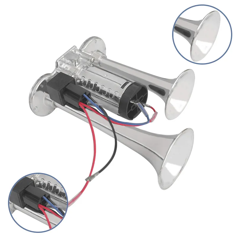 Powerful 12V Motor Horn: Dual Trumpet Loud Auto Horns... From ...