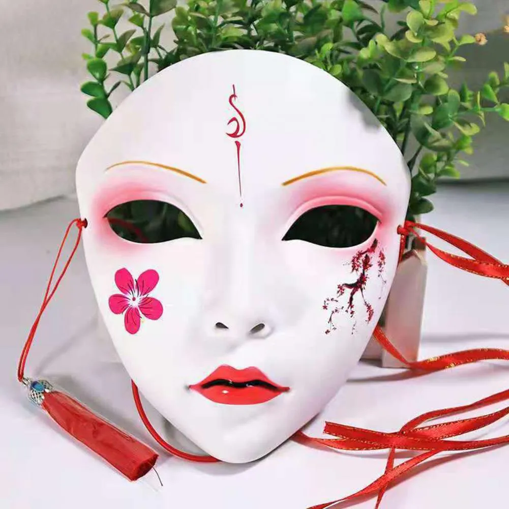 Chinese Style Half Face Fox Mask For Cosplay, Parties, And Masquerade ...