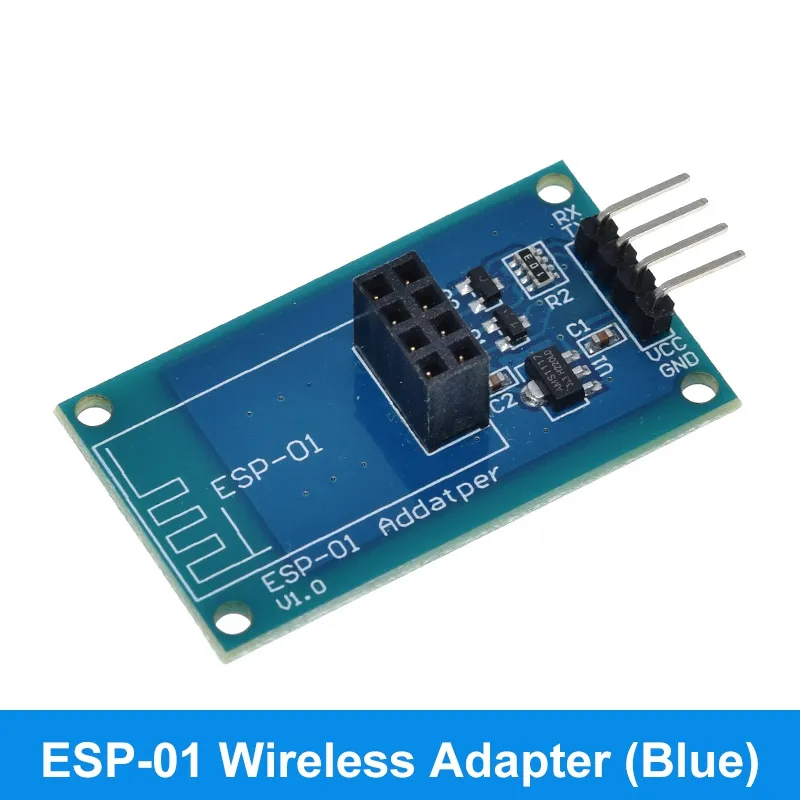 DHgate.com:ESP8266 ESP-01/01S WiFi Module Programmer Adapter Kit - CH340G CP2104 USB to Serial ...