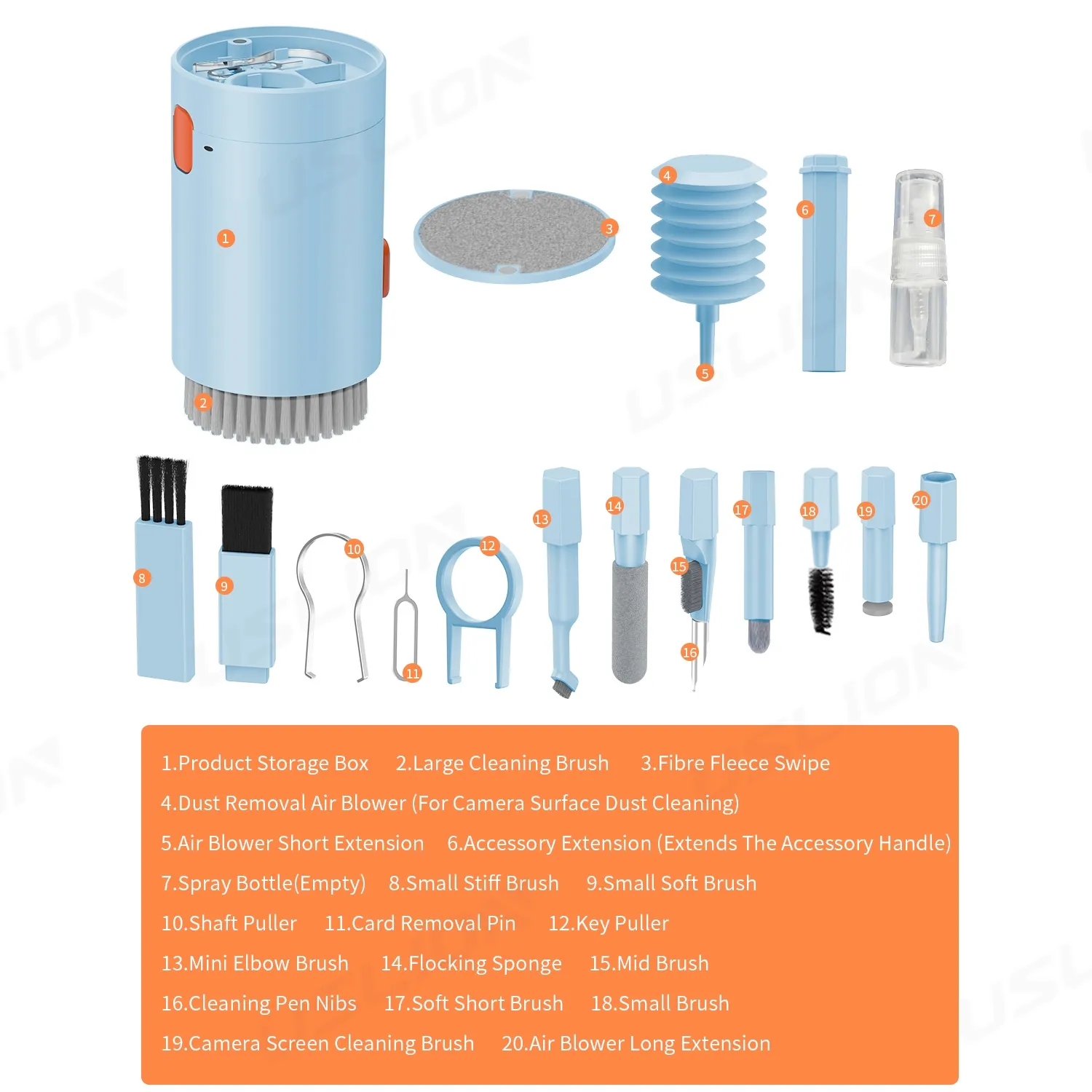 Gadget Cleaning Kit: 20 In 1 Computer Keyboard Cleaner, Tablet & Phone ...