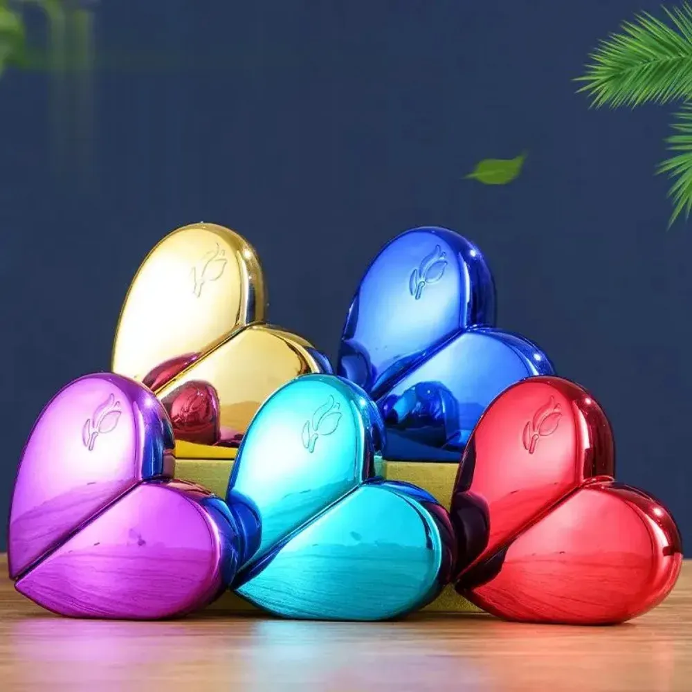 Heart-Shaped Crystal Glass Perfume Bottle, 25ml Portable Travel Perfume ...