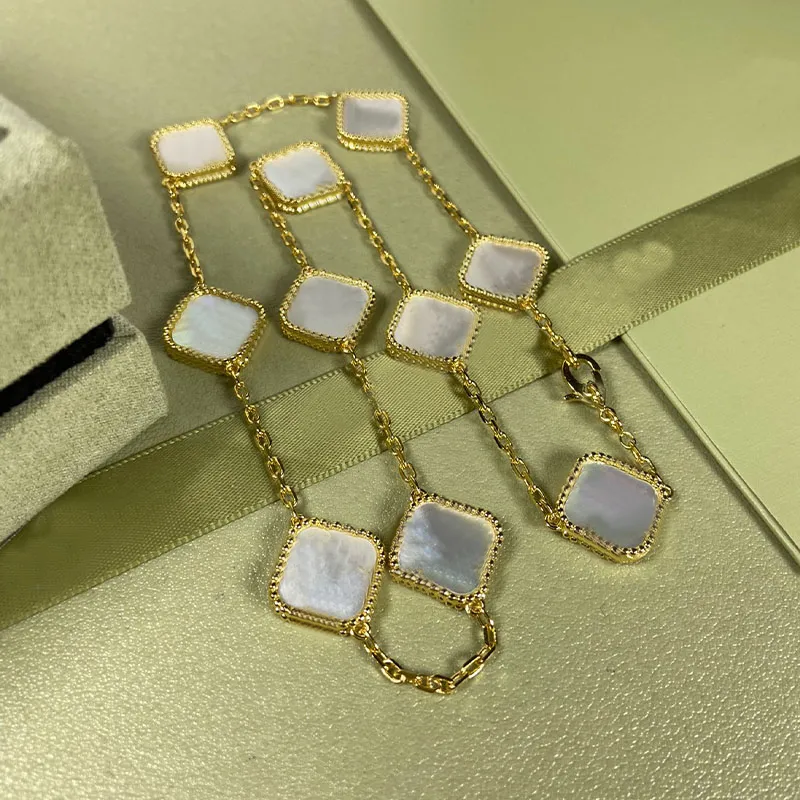 Luxury 18k Gold Designer Clover Four Leaf Clover Necklace With Medium ...