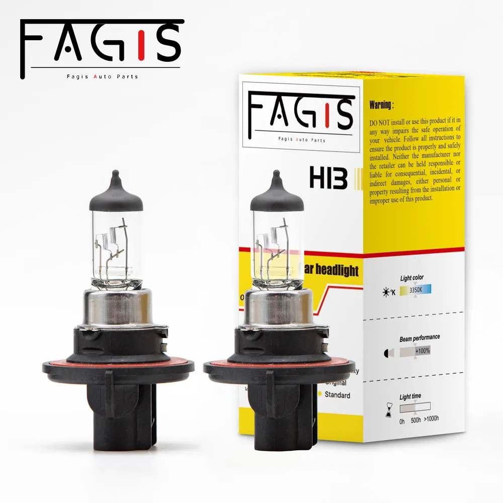 White Halogen Headlight Bulbs, H8 Fog Light Bulb, 12V 60/55W Warm White ...