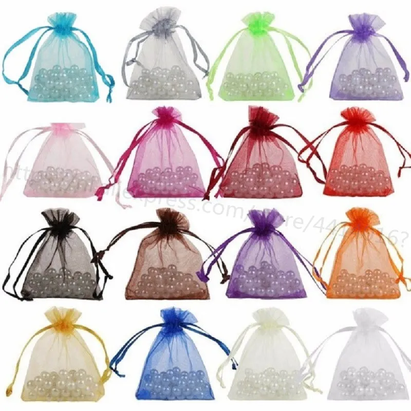 Jewelry Tulle Bags 3.54x4.72 in 9x12 cm Organza Gift Pouches for ...