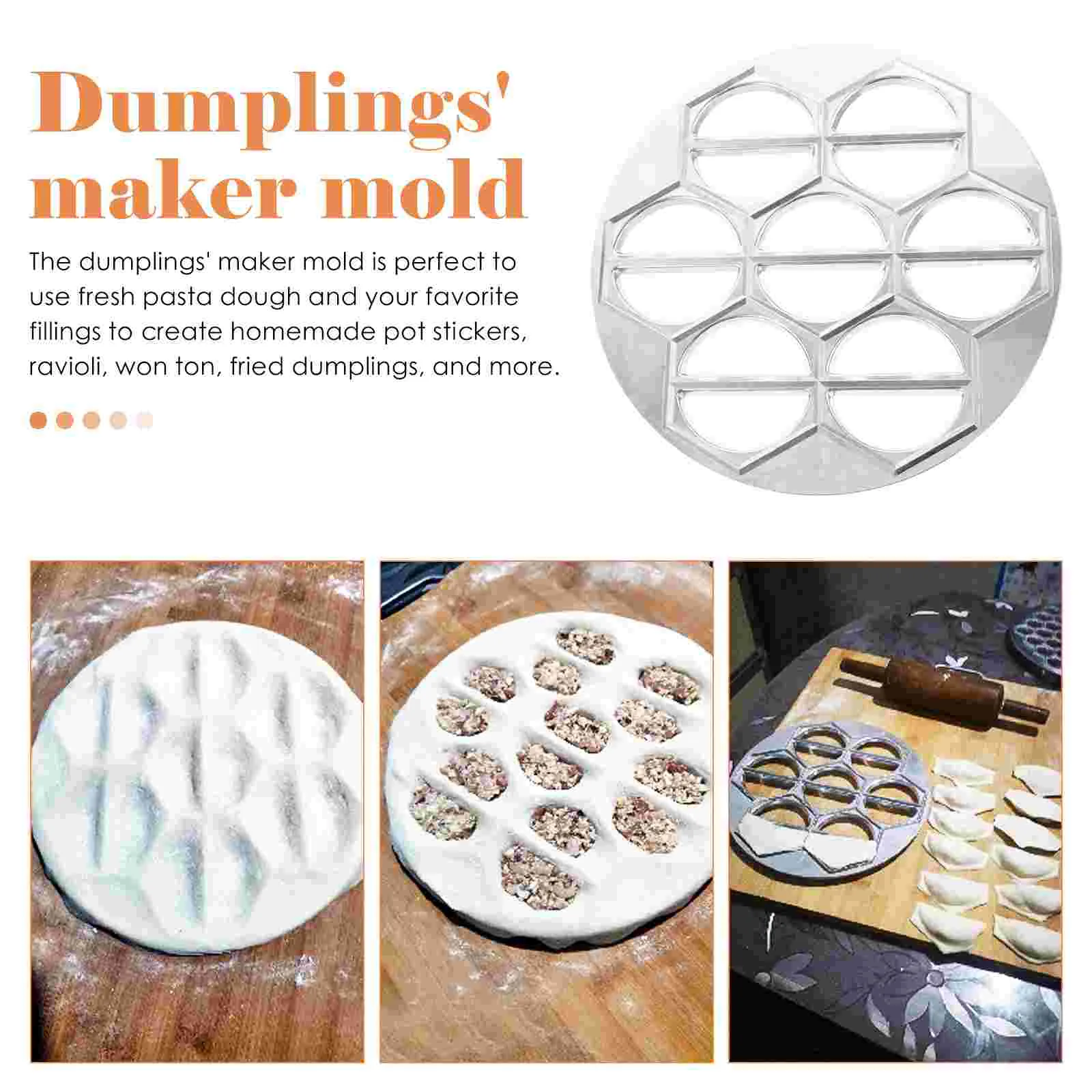 DHgate.com:Dumplings Mold Pelmeni Maker Aluminum Alloy Pelmeni Mold 14 ...