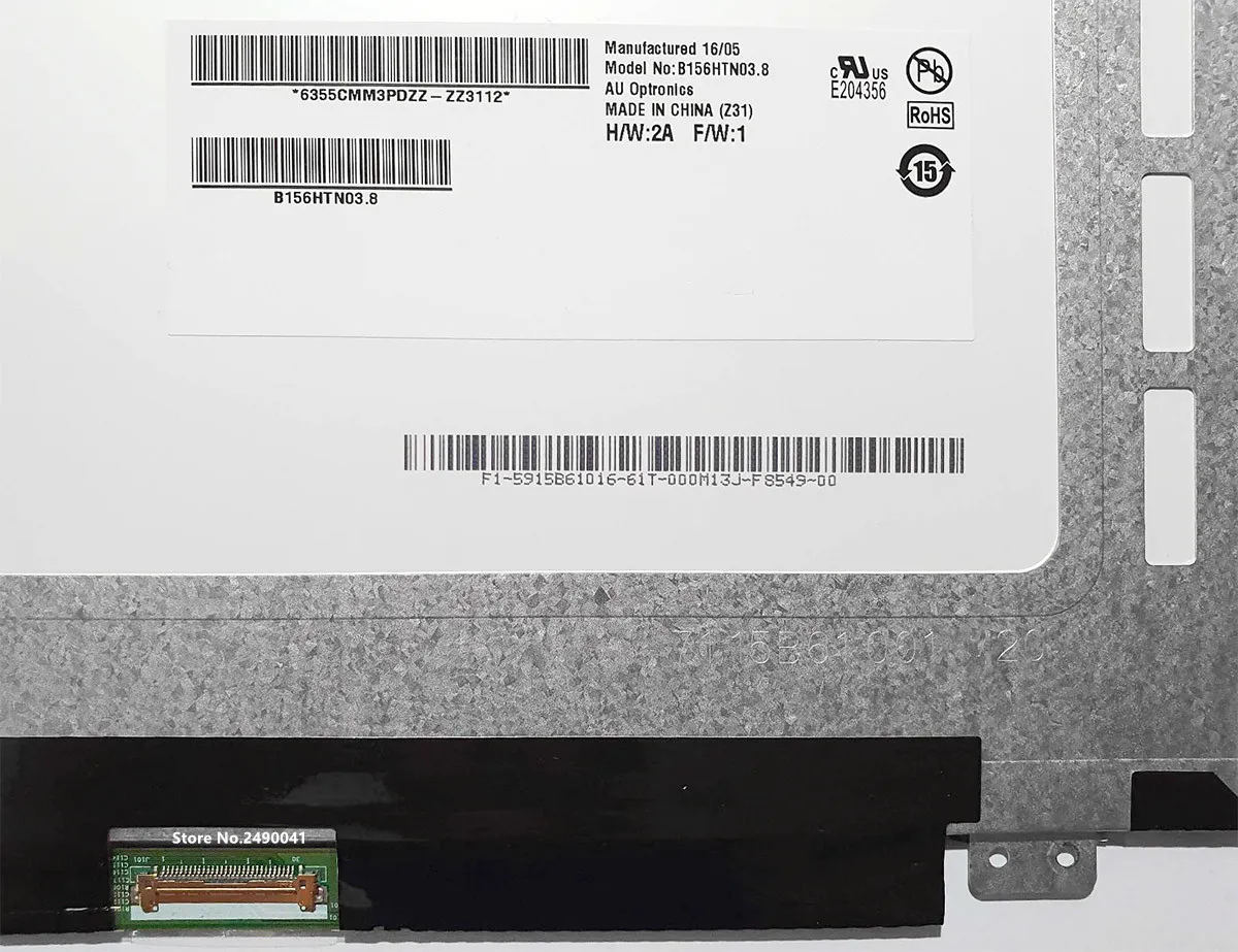 FHD 1920x1080 15.6 Laptop LCD Screen - Replacement IPS LED Display ...