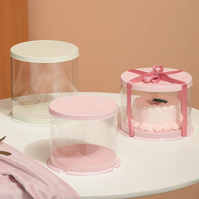 DHgate.com:Round PVC Transparent Gift Boxes for Cakes, Weddings ...