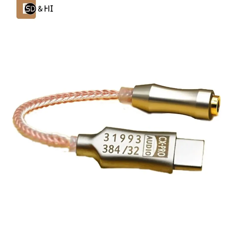 DHgate.com:CX31993 USB Type-C DAC Hi-Fi Audio Adapter: 32b/384kHz PCM ...
