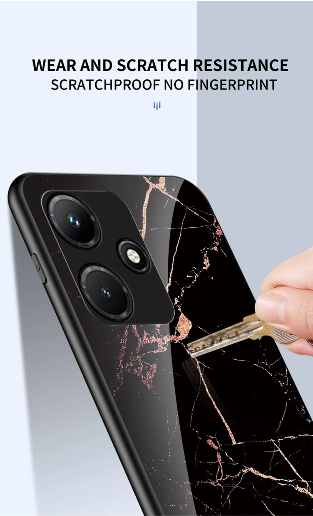 Tempered Glass Back Case for INFINIX Hot 30i 20i 20s 12 Play 12i Hot12 ...