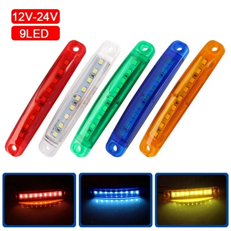DHgate.com:Multicolor 9 LED Waterproof Side Marker Signal Indicator ...