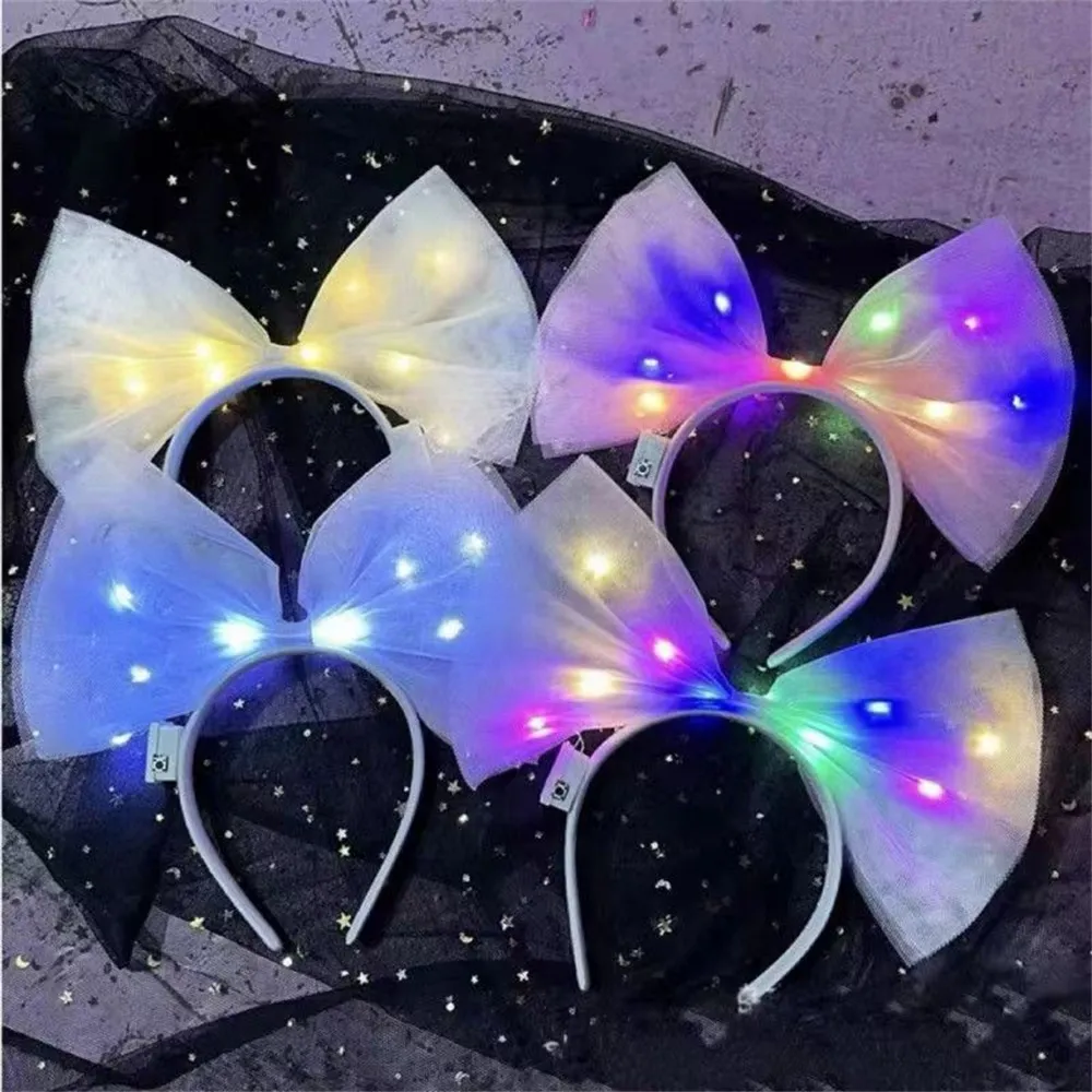 DHgate.com:LED Bow Tie Headband - Light Up Hair Accessories for Kids ...