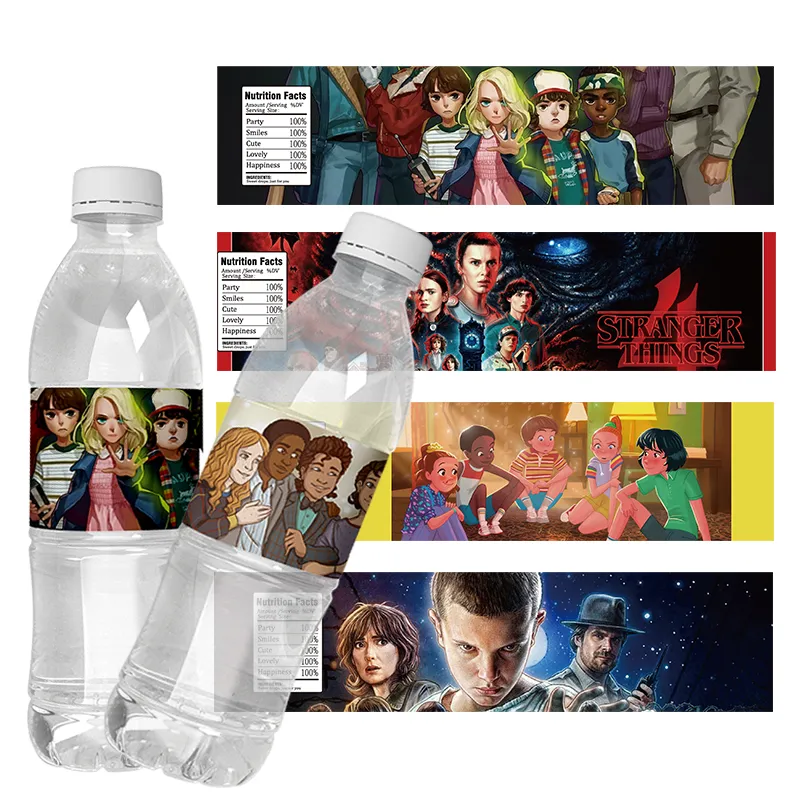 DHgate.com:6pcs Stranger Things Water Bottle Labels - Waterproof DIY ...
