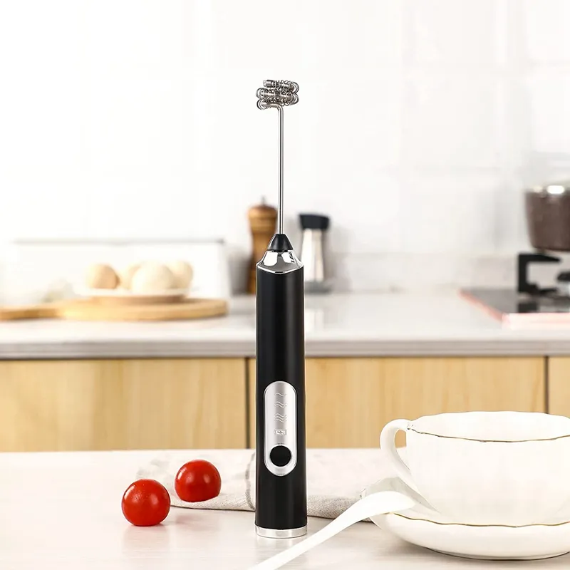 Ninja Coffee Maker Milk Frother: Handheld Rechargeable Drink Mixer with ...