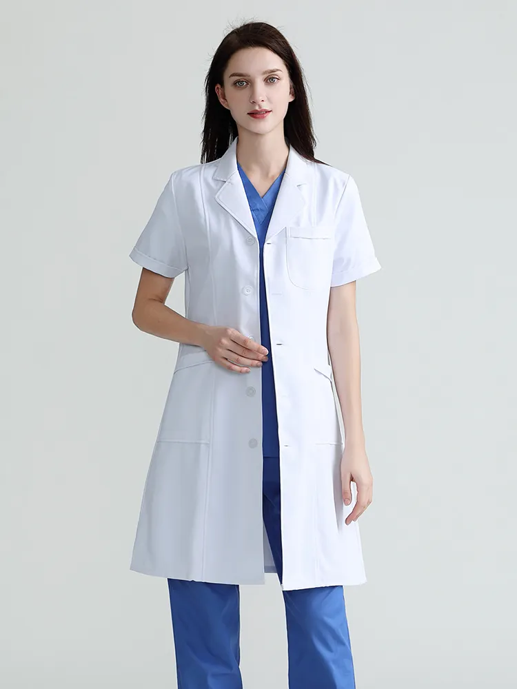 DHgate.com:Premium White Coat: Long-Sleeved Lab Attire for Healthcare ...