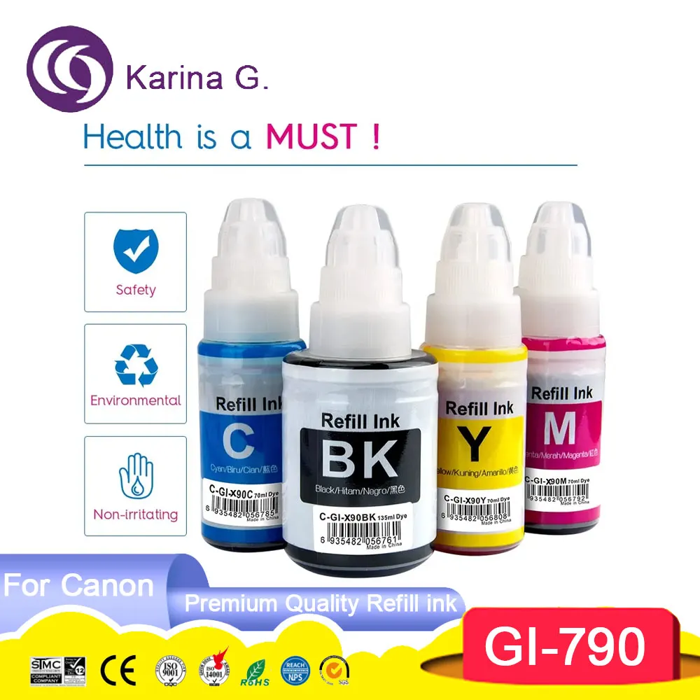 Premium Color Refill Ink for PIXMA G Series Printers - Compatible with ...