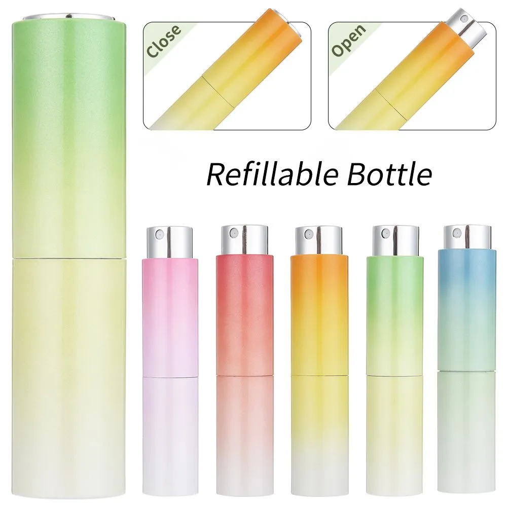 8ml Mini Perfume Atomizer Bottles, Gradient Rotating Empty Refillable ...