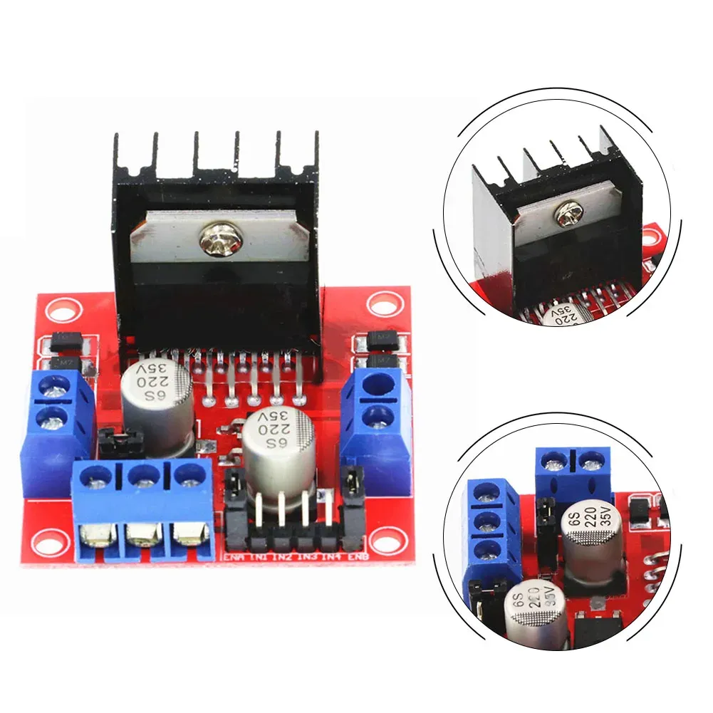 L298N Motor Driver Board Module: Dual H Bridge Motor Drive For 2A MAX ...