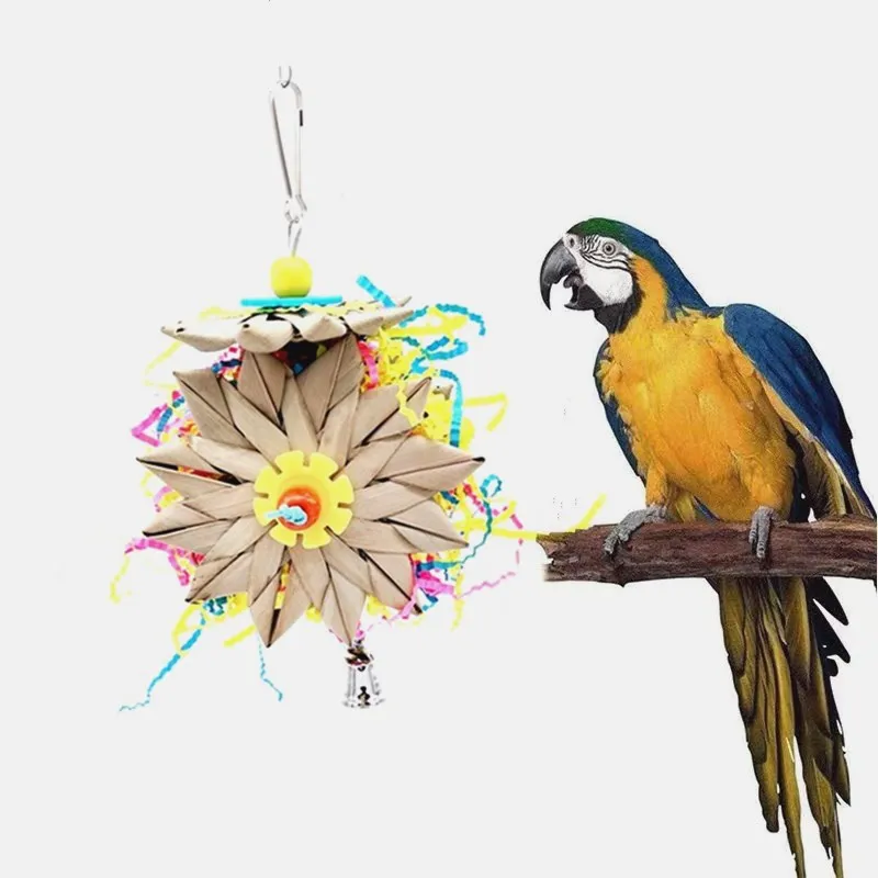 Wholesale Natural Palm Leaf Parrot Chewing & Foraging Toy | Shreddable ...