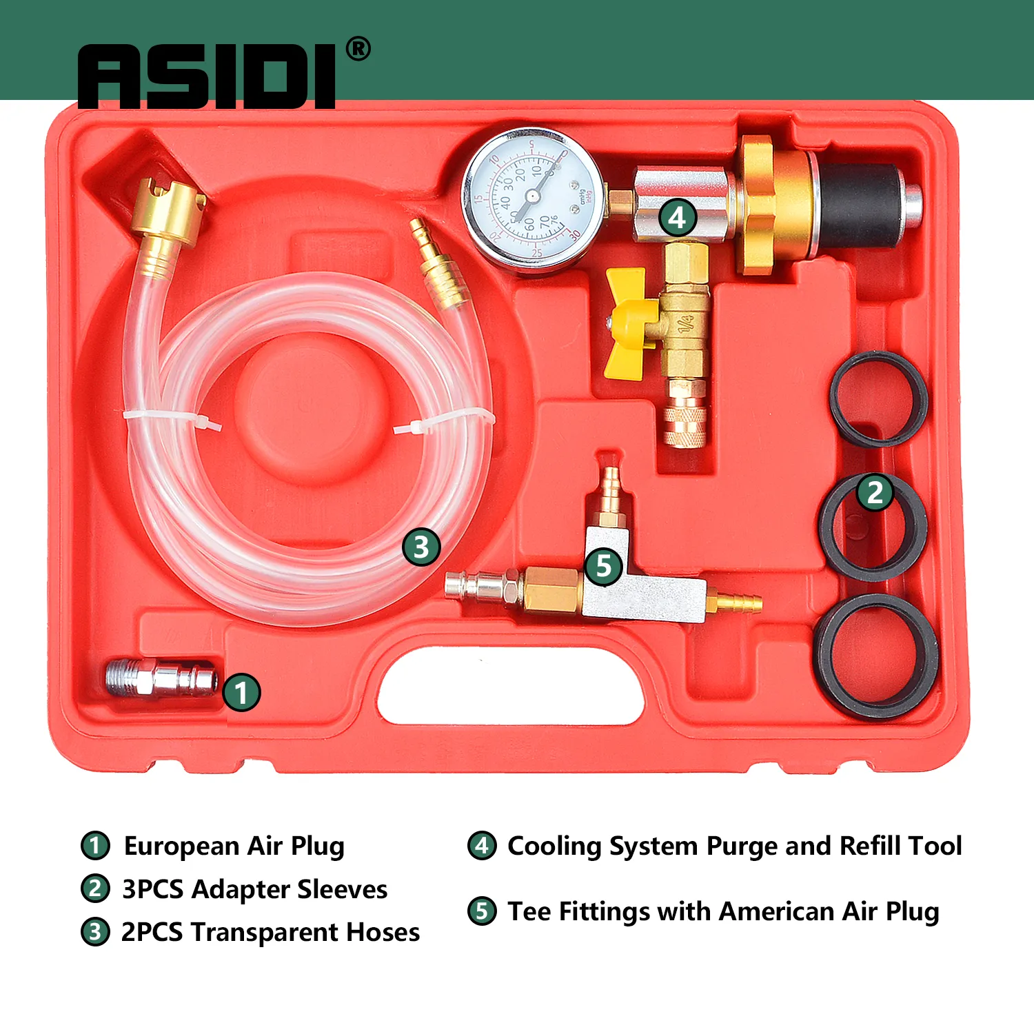 Automotive Radiator Coolant Purge and Refill Kit - Easy Vacuum Purge ...
