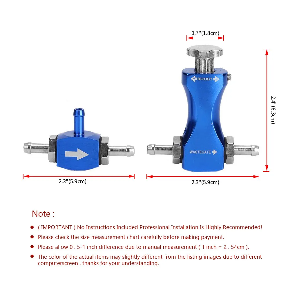 Car Air Pump with Pressure Gauge: Adjustable Petrol Bleed Valve Turbo ...