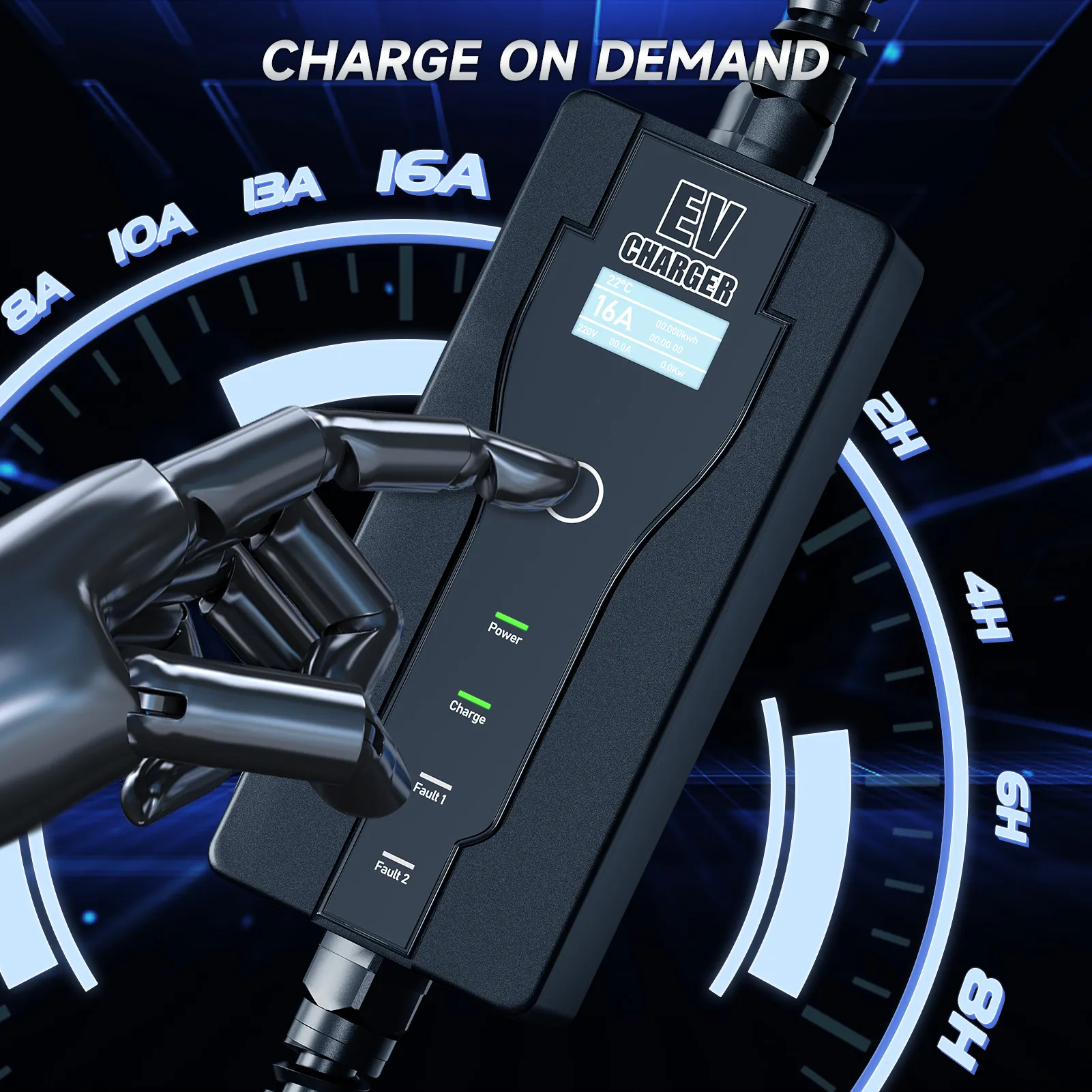 DHgate.com:2024Electric Car Charger - 16A 3.5W 1Phase GBT Portable EV ...