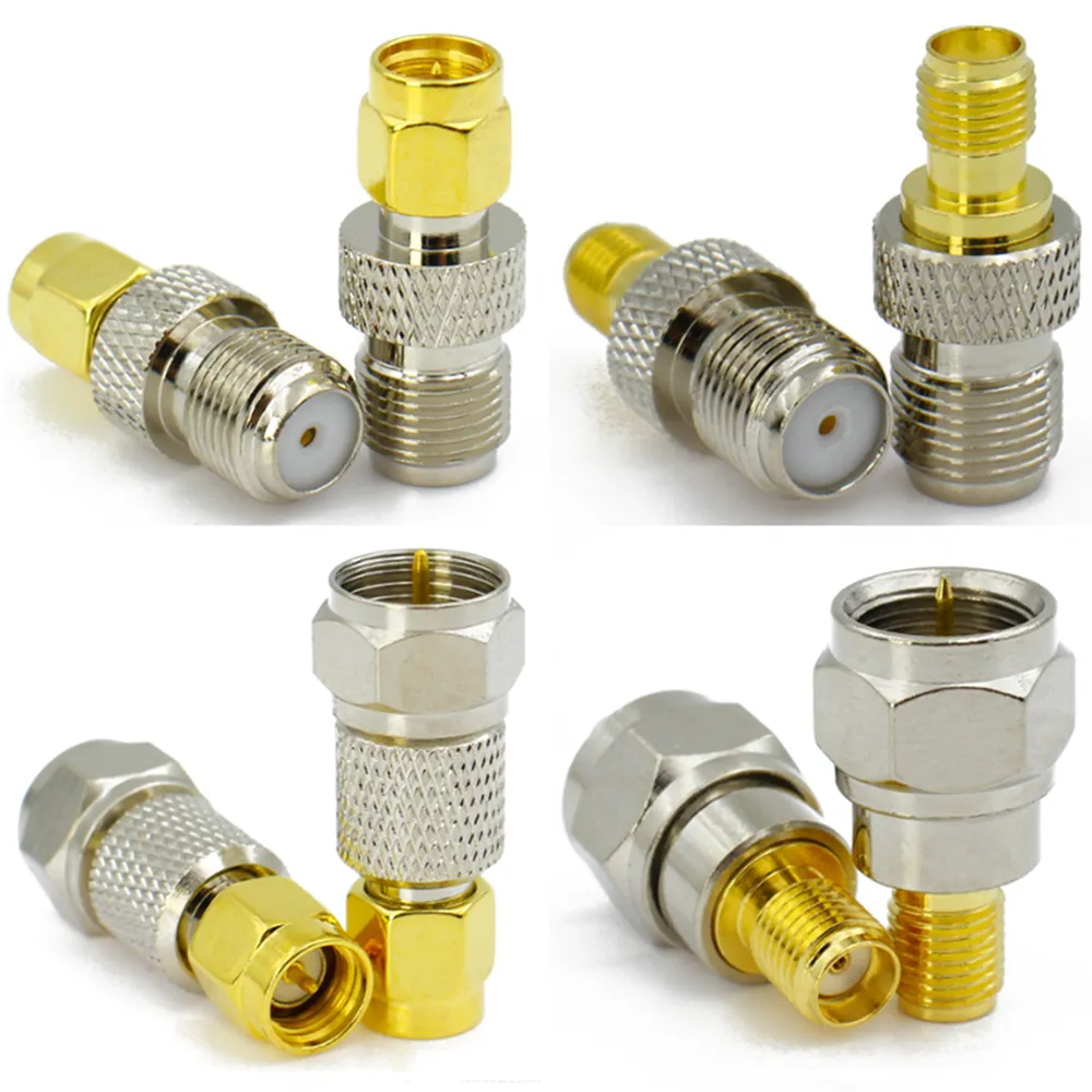 2024 SMA Female to F Female RF Coaxial Adapter, Straight Connector ...