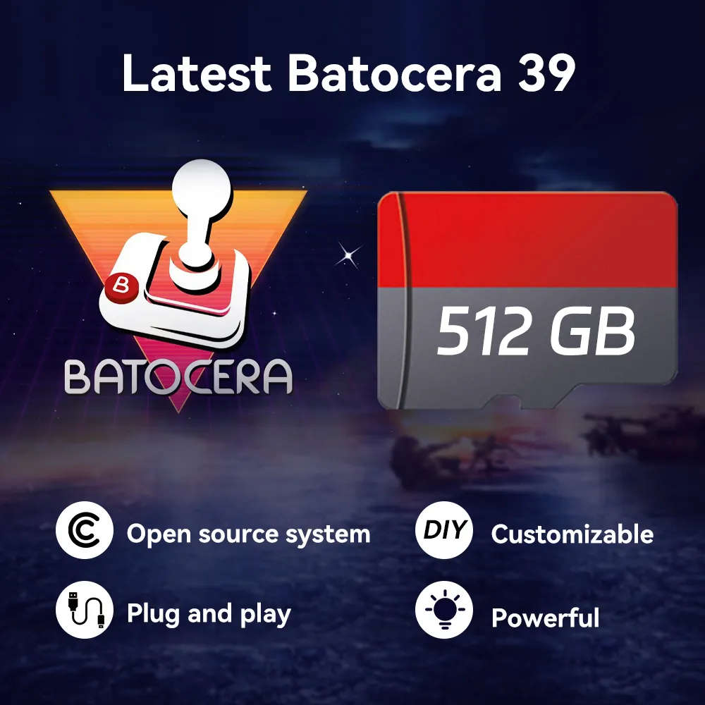 Batocera 39 Game TF credit card with 51400 Retro Games for PS3/PS1/WII ...