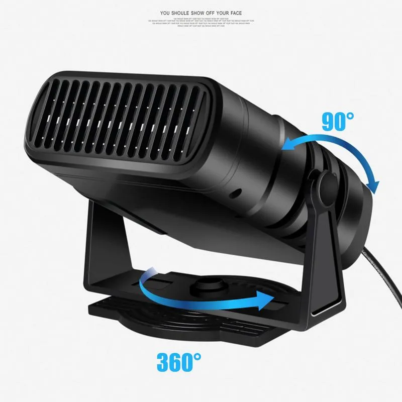 Upgraded 12/24V Fast Windshield Defroster, Car Electric Demister ...