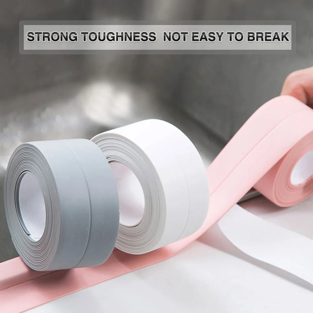 PVC Waterproof Self-Adhesive Plastic Tape for Bathroom Wall and Toilet ...