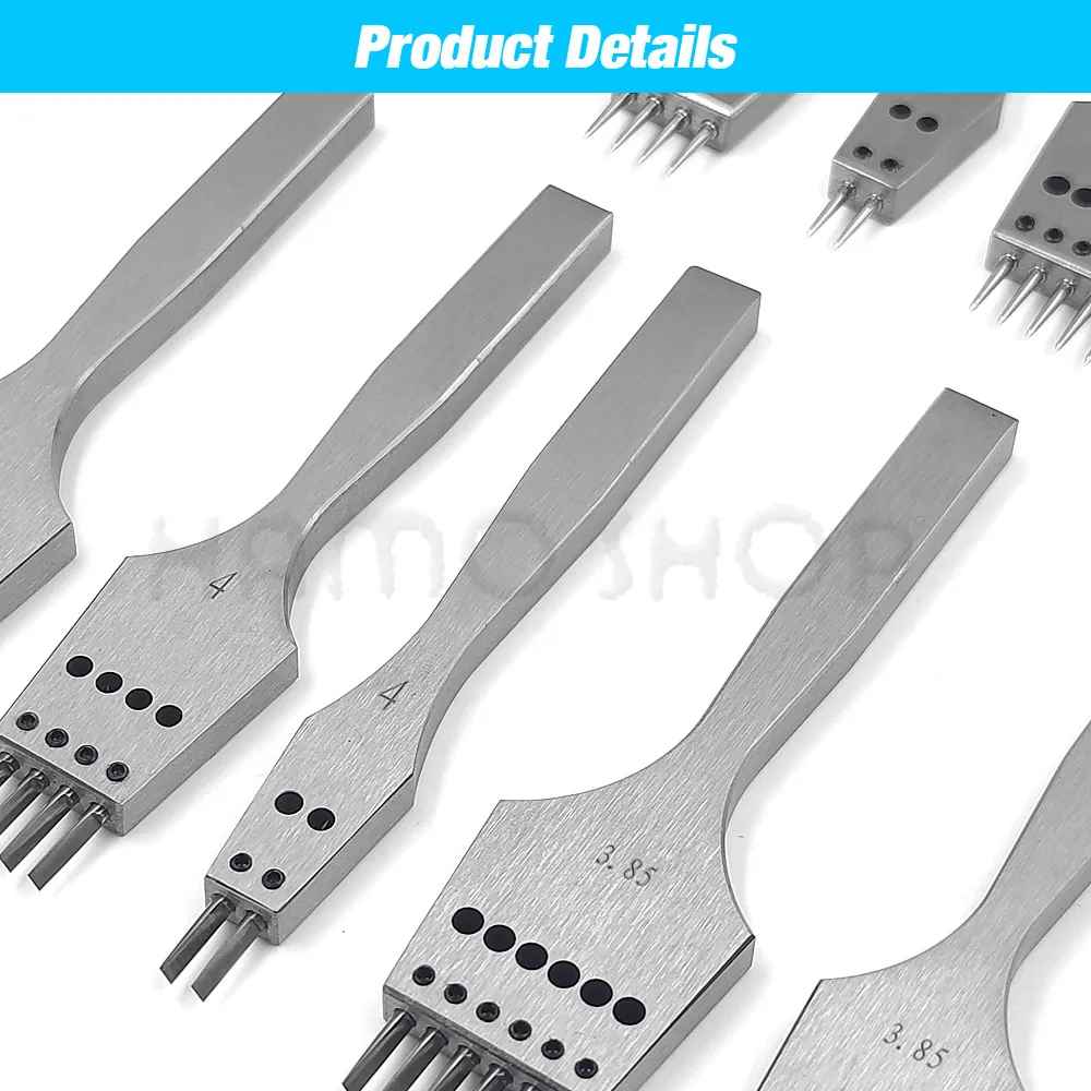Leather Craft Tools: Bevel Chisels & Round Punches for DIY Leather ...