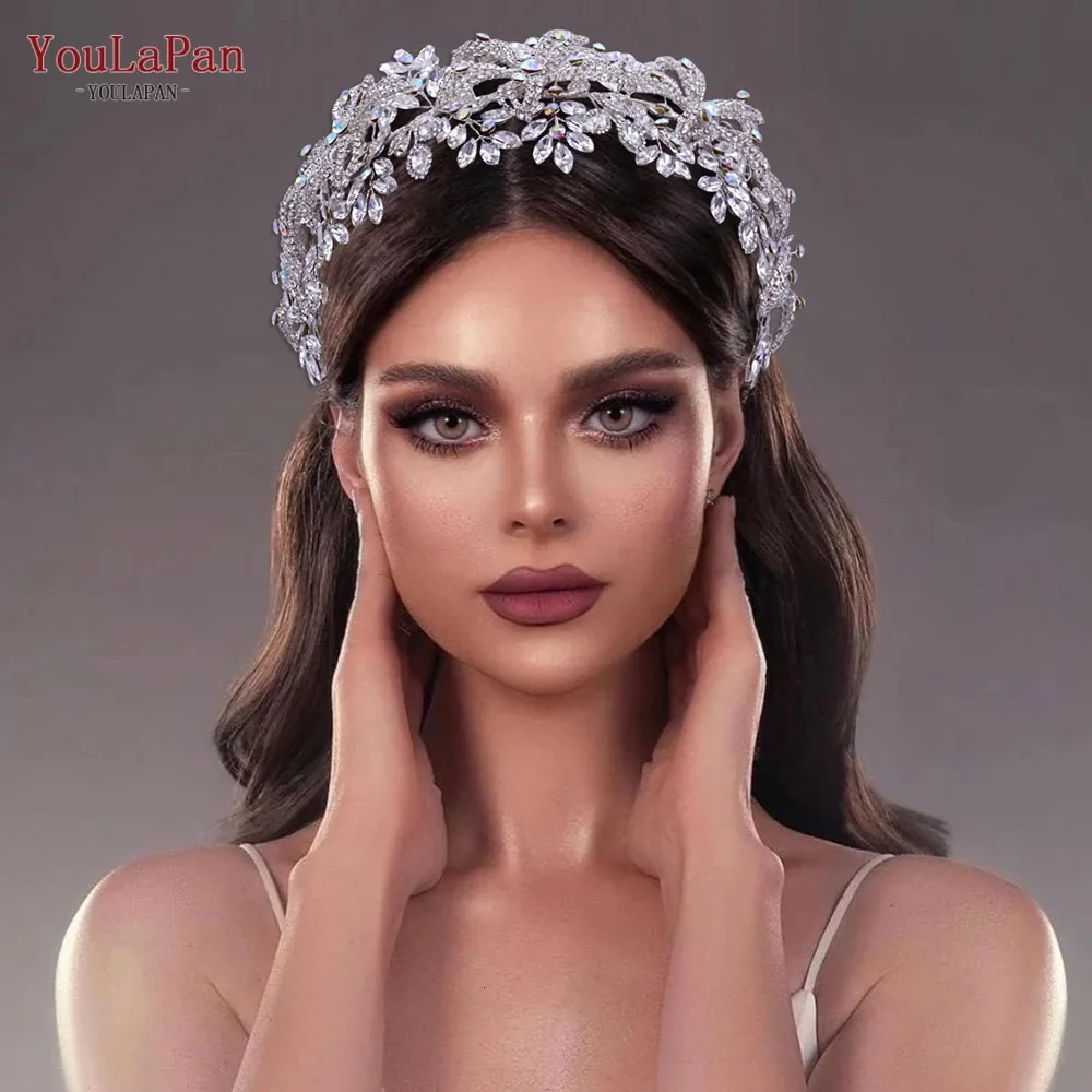 TOPQUEEN HP395 Wedding Pearl Tiara Headband Bridal Diadem Flower ...
