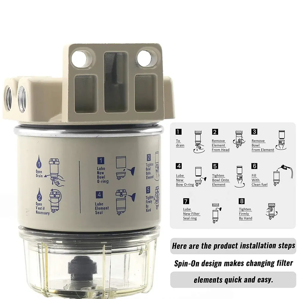DHgate.com:High-Performance R12T Fuel Filter Water Separator Replaces ...