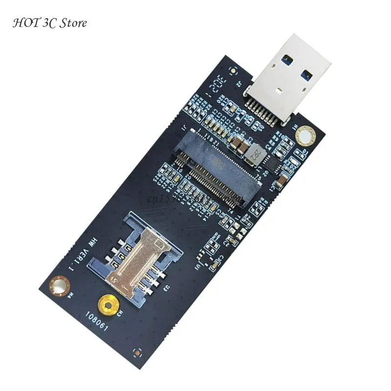 NGFF Key-B M.2 5G WWAN Module Test Adapter Board w/ Antennas USB WWan ...