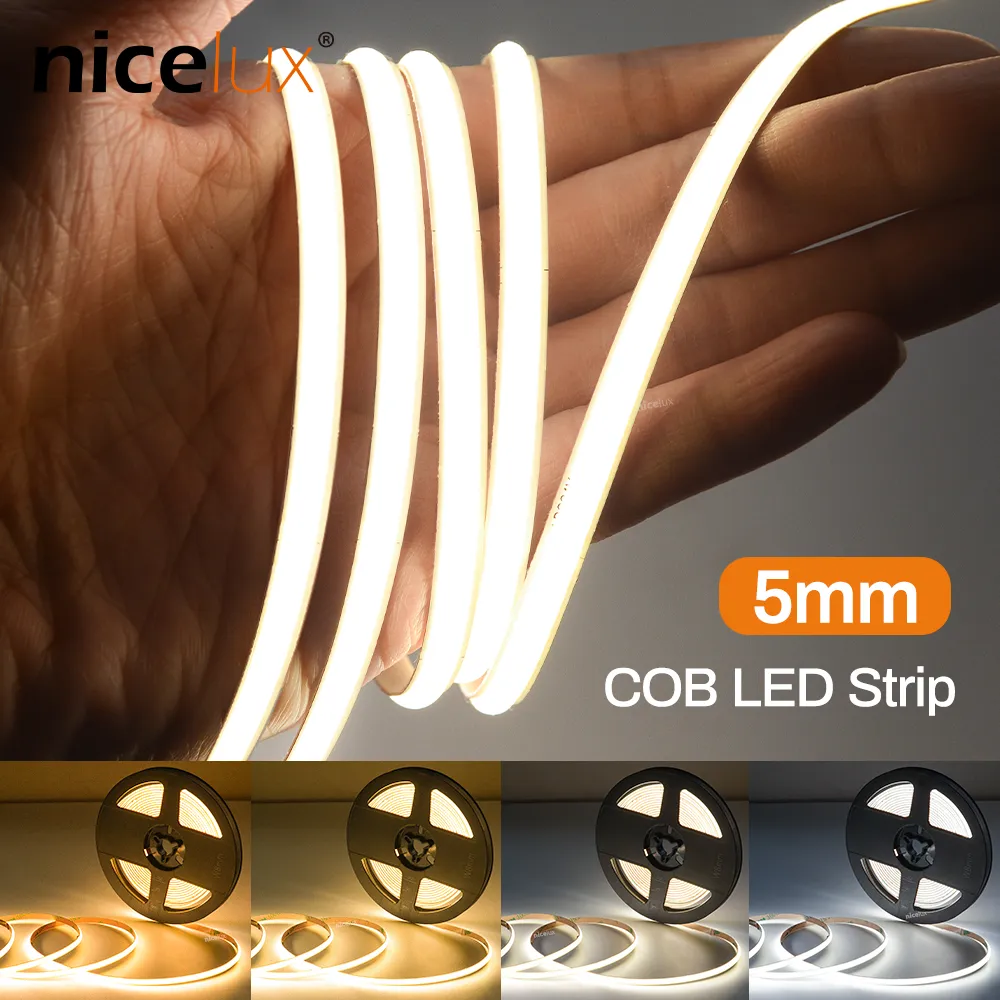 FOB Flexible COB LED Strip Lights Super Slim 5mm,... From Ddmyday, $24. ...