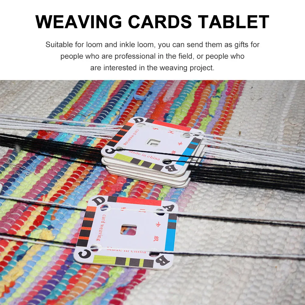 Handcraft Weaving Cards: DIY Tablet Paper Loom Cards for Weaving Crafts ...