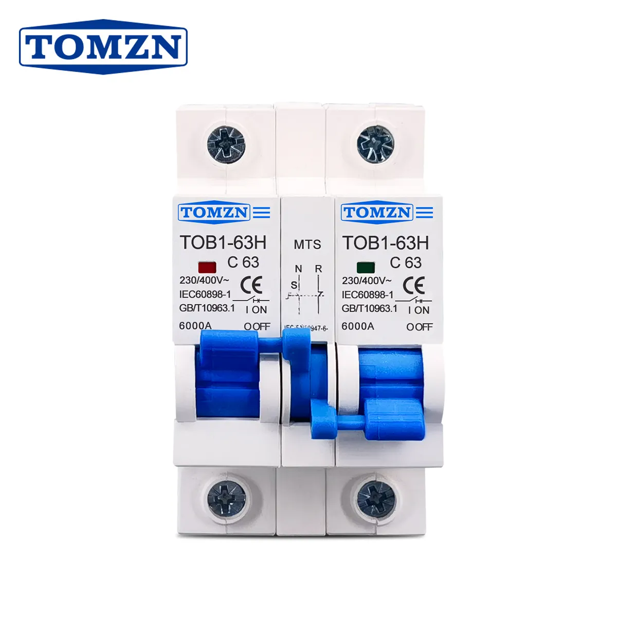 MTS TOMZN AC Dual Power Automatic Transfer Switch Circuit Breaker MCB ...