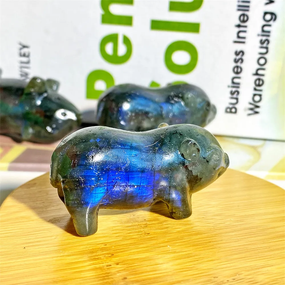 DHgate.com:Hand-Carved Labradorite Frog Statue: Unique Healing Crystal ...