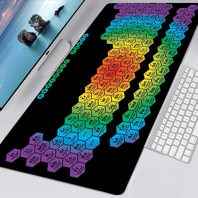 Periodic Table Of Elements Mousepads XXL Non Slip Gaming Mouse Pad And Keyboard Mat 25x29 Inches ...
