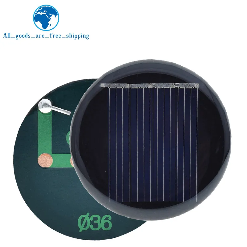 D36mm Polycrystalline Solar Panel 0.07W, Portable DIY Module Solar Cell, 2V 35mA Battery Charger ...