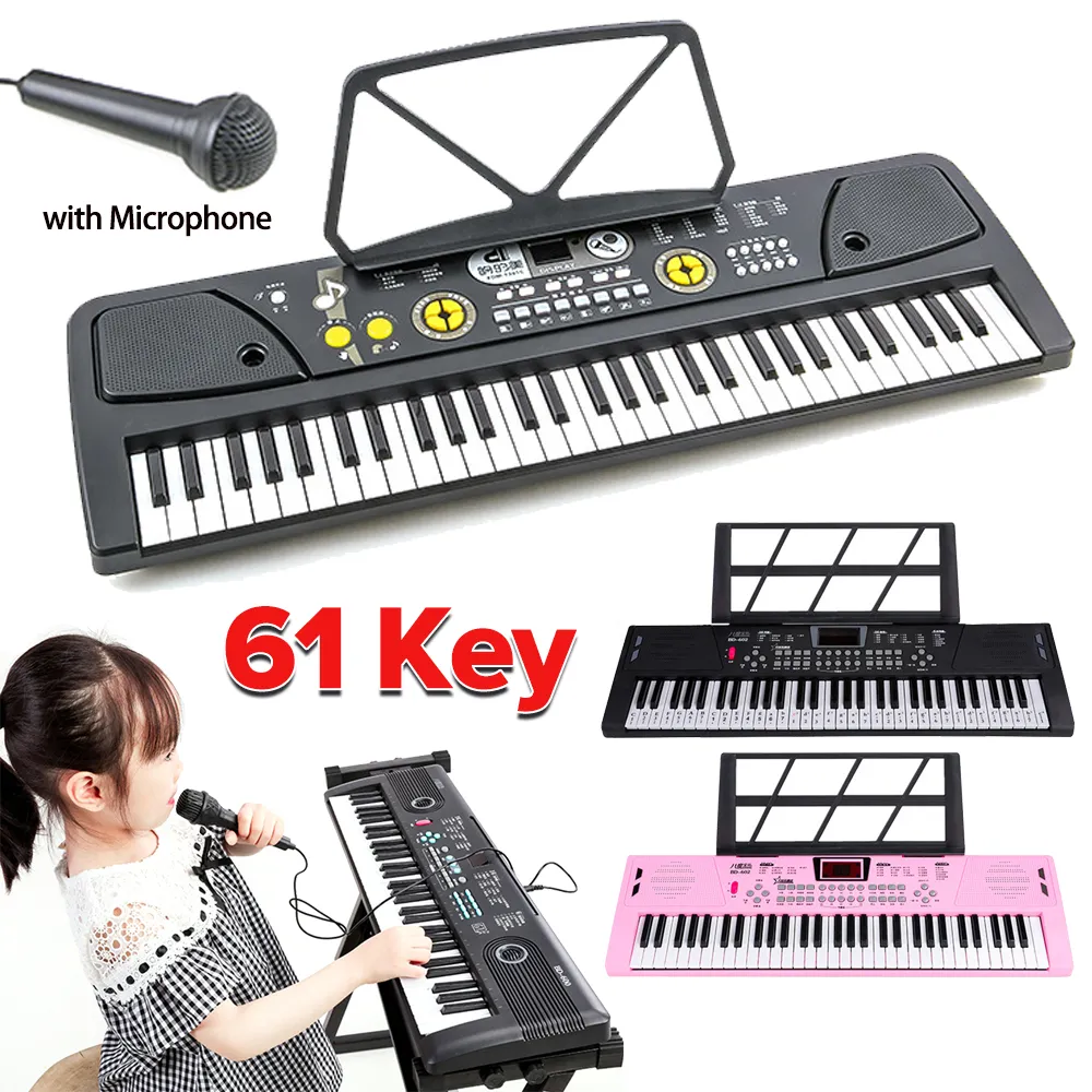 2024 61-Key Kids Piano Keyboard with Microphone for Toddlers ...