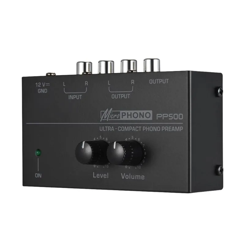 PP500 Phono Preamp with Level Volume Controls RCA Input Output 1/4 TRS ...