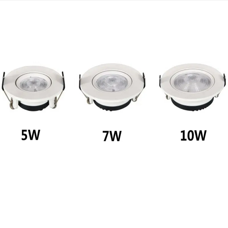 Ultra-Slim LED COB Spotlight, 5W/7W/10W Recessed Ceiling Downlight ...