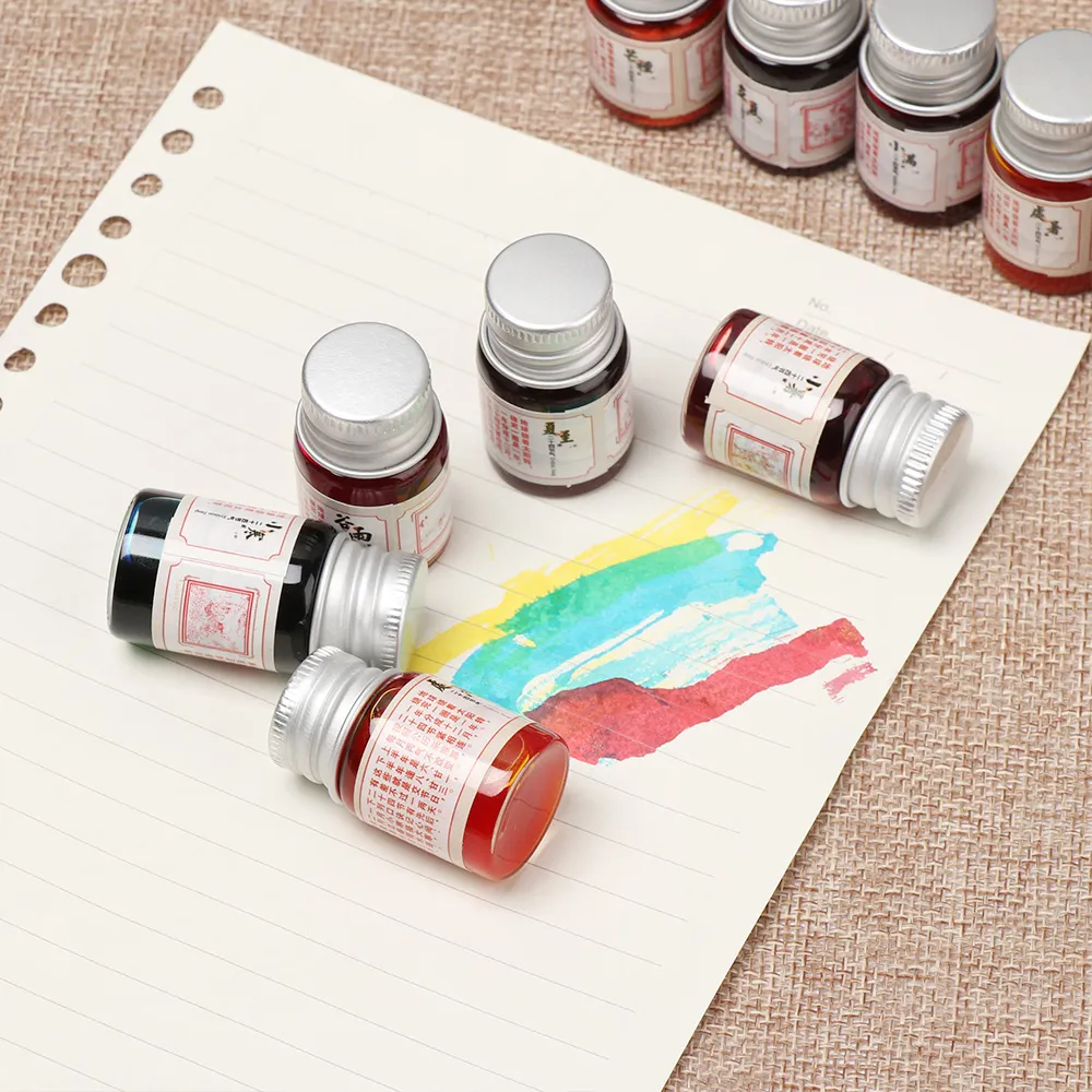 5ML Fountain Pen Ink Bottle with Glitter Powder for Calligraphy Dip Pen ...