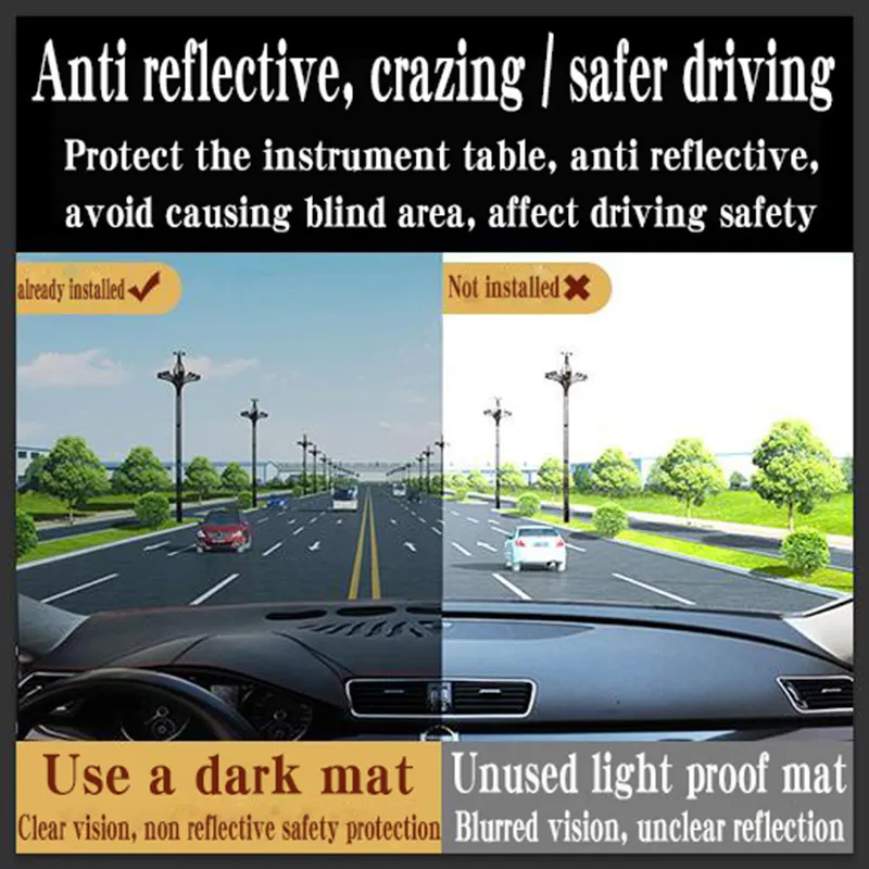 Car Dash Carpet Premium Leather Dash Mat Cover For... From Ddmyaug ...